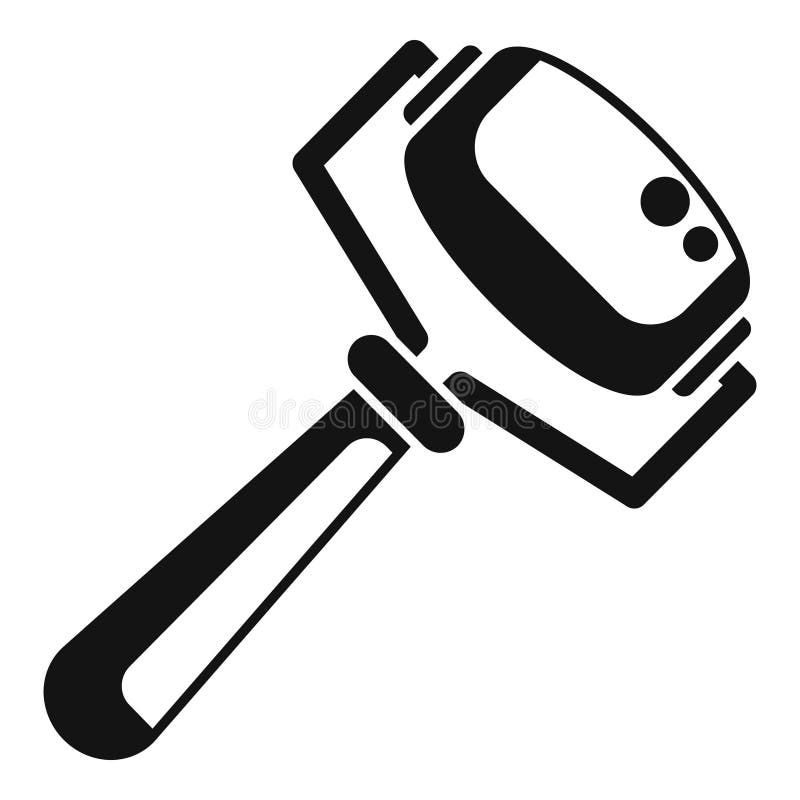 Futuristic Hammer with Digital Display Showing Working Mode Stock ...