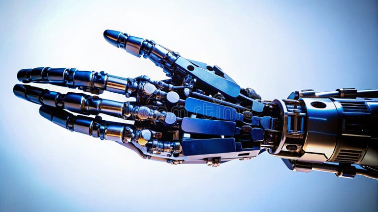 Futuristic Hand Exoskeleton Silhouette a Powerful Visual Representation ...