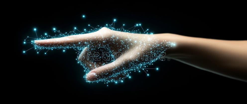 Futuristic Hand Interfaces and High-Tech Graphs Facilitate AI ...