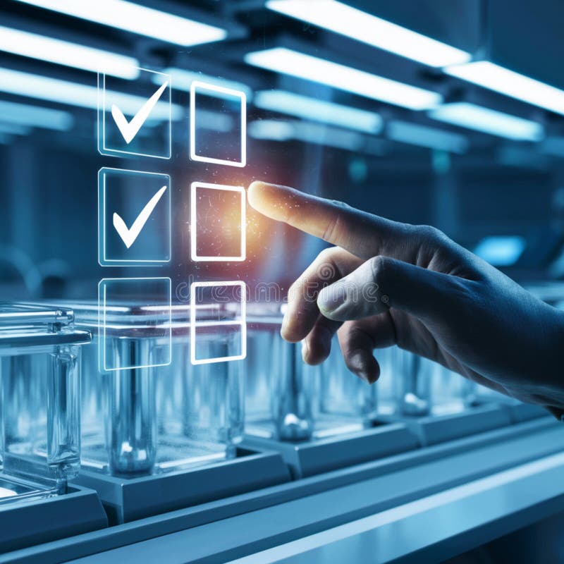 Futuristic Hand with Metallic Glove Interacts with Digital Interface in ...