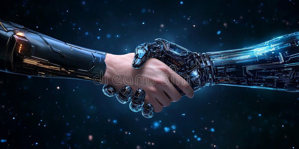 Human and Robot Handshake, Collaboration between Humans and AI in ...