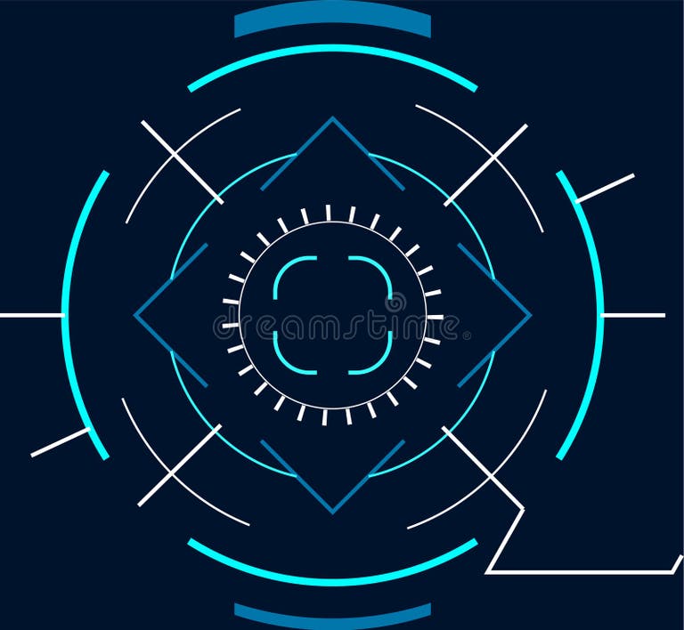 Futuristic Head Up Display - HUD - Featuring a Targeting System with ...