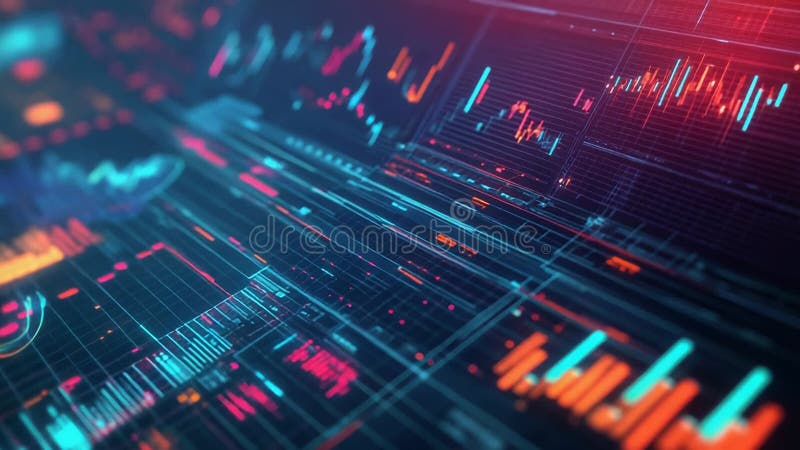 Futuristic Hud Display Showing Data Analysis and Processing Information Stock Video - Video of ...