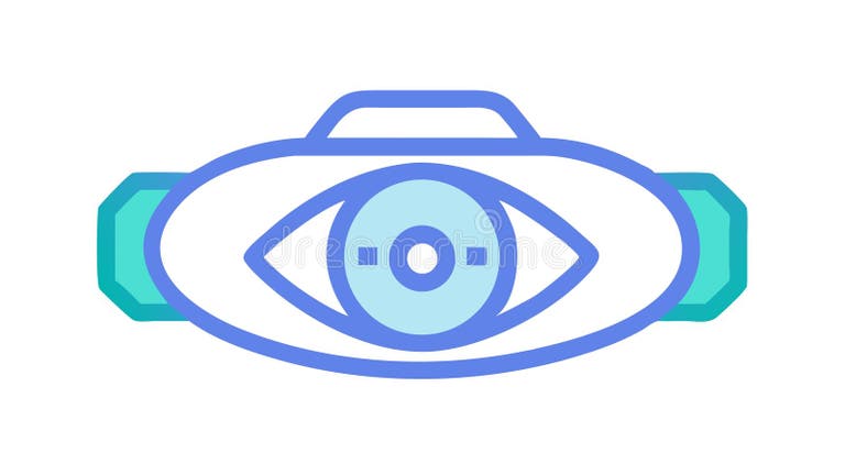 Futuristic Headset, Augmented Reality Gear, Vector Design Generative AI ...