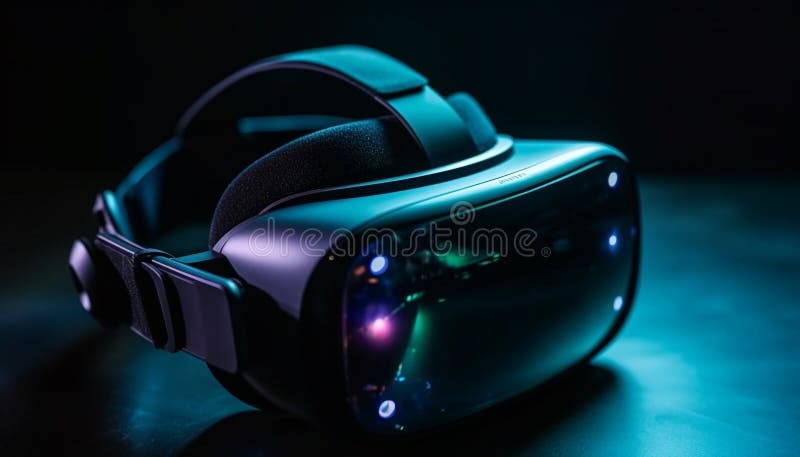 Futuristic Headset with Protective Eyewear for Virtual Reality ...