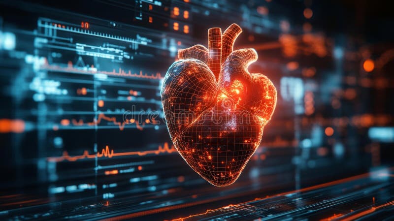 Heart data logo stock vector. Illustration of consisted - 84895647