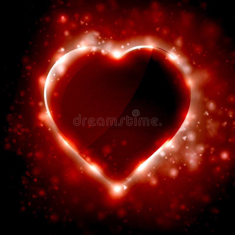 Futuristic Heart, Abstract Backgroun Stock Vector - Illustration of ...