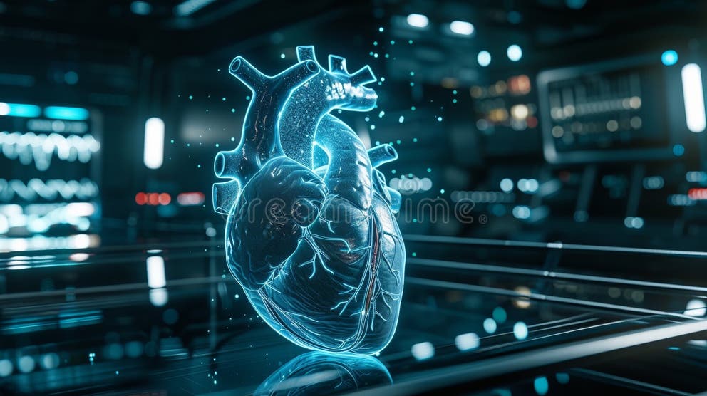 Futuristic Heart Scanner with Advanced AI Capabilities Stock ...