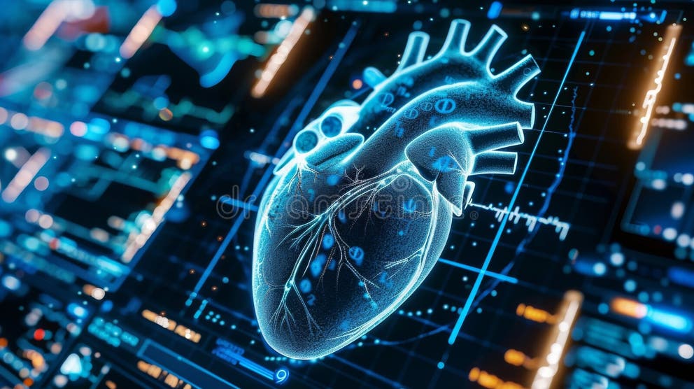 Futuristic Heart Scanner with Advanced AI Capabilities Stock ...