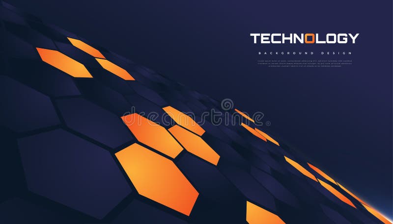 Futuristic Hexagon Background Design. Abstract Hexagonal Background ...
