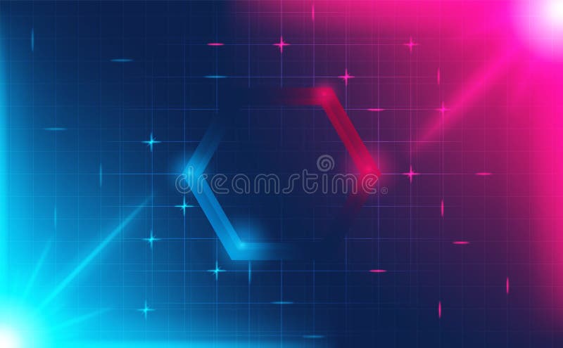 Futuristic Hexagon HUD Abstracts.Future Theme Concept Background.vector ...