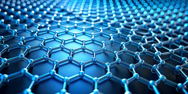 Futuristic Hexagonal Mesh a Concept for Advanced Materials Creative AI ...