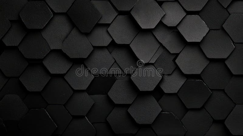 Futuristic Hexagonal Metal Background - Digital Illustration with ...