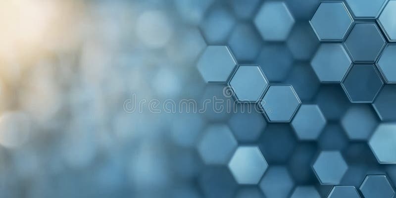 Futuristic Hexagonal Pattern in Blue Tones for Technology and Design ...