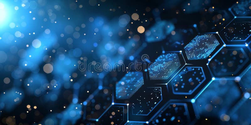 A Futuristic Hexagonal Technology Background Designed for Digital ...