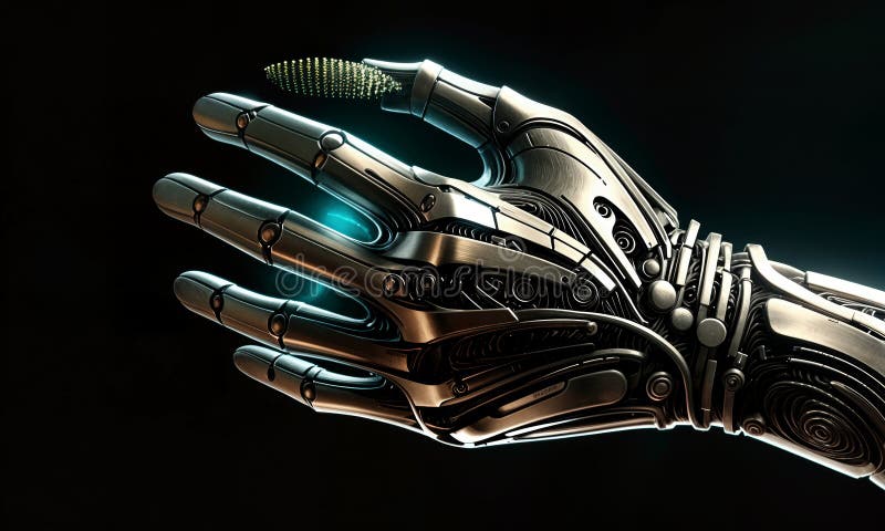 Futuristic Hi-Tech Biomechanical Cybernetic Robotic Hand Biorobotics ...
