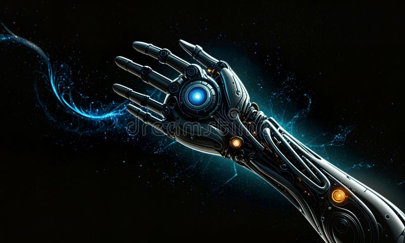 Futuristic Hi-Tech Biomechanical Cybernetic Robotic Hand Biorobotics ...
