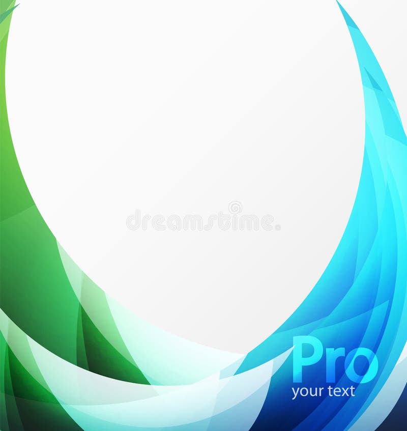 Futuristic Hi-tech Glass Wave Abstract Background. Color Curvy Line ...