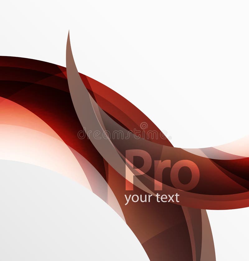 Futuristic Hi-tech Glass Wave Abstract Background. Color Curvy Line ...