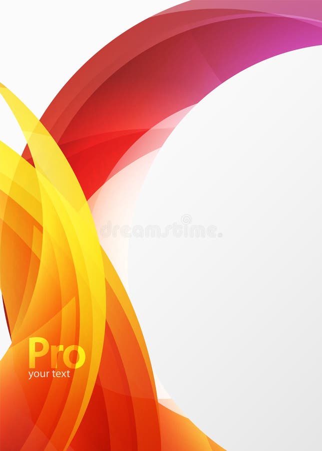 Futuristic Hi-tech Glass Wave Abstract Background. Color Curvy Line ...