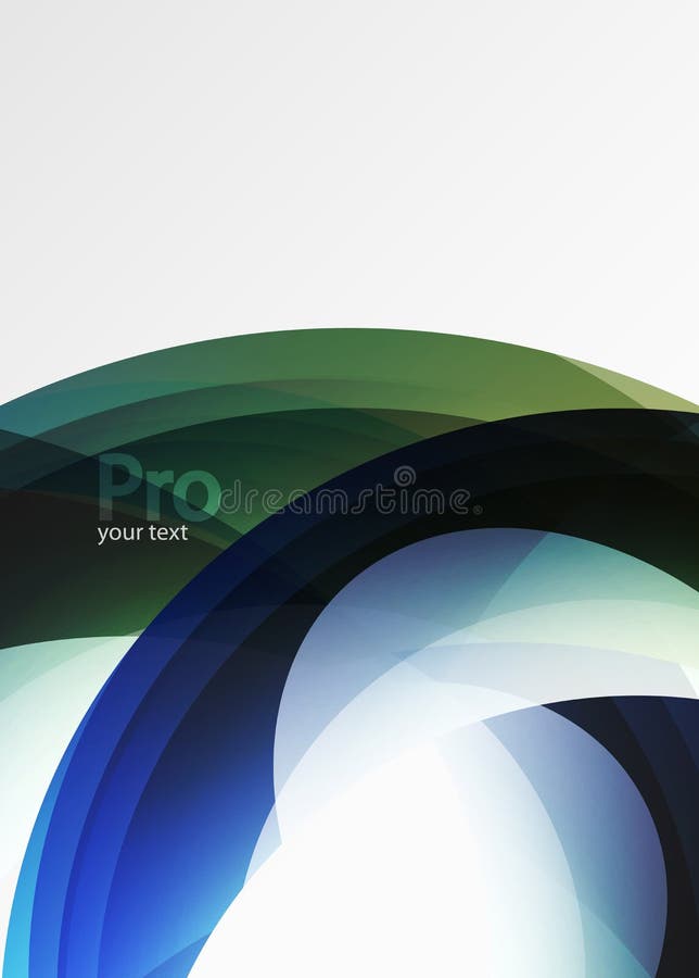 Futuristic Hi-tech Glass Wave Abstract Background. Color Curvy Line ...