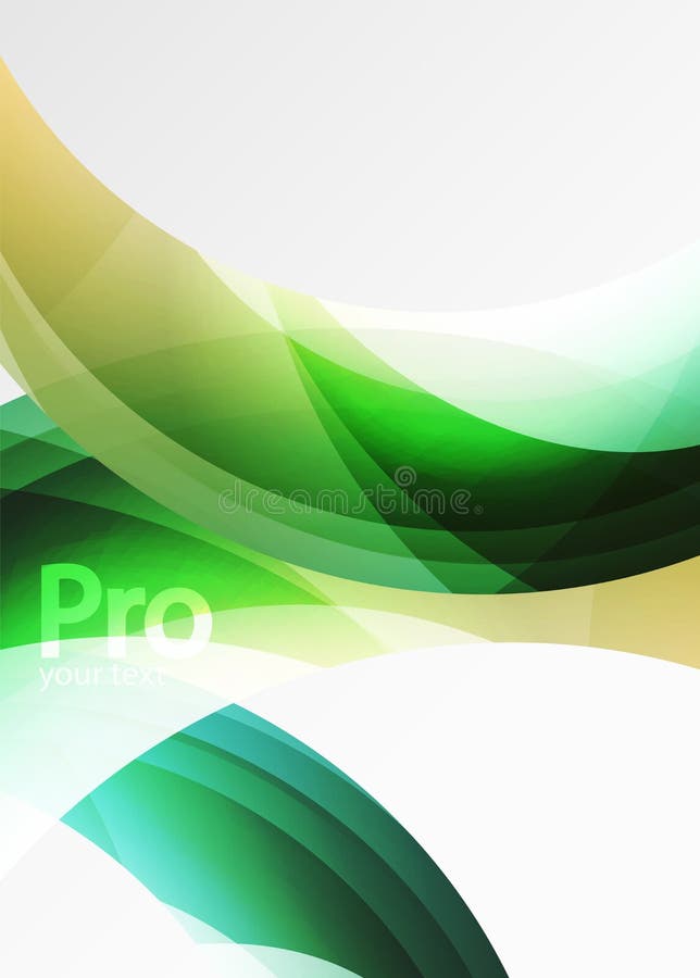 Futuristic Hi-tech Glass Wave Abstract Background. Color Curvy Line ...