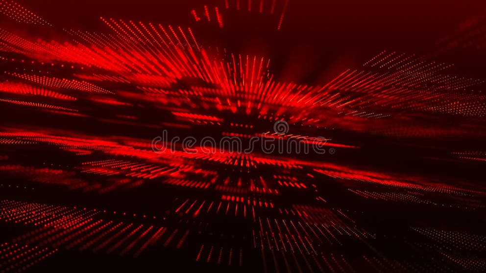 Futuristic Hi-tech Illustration. Concept of Data Transmission in ...