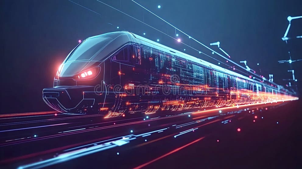 Futuristic High-speed Train Running on Digital Rails Embracing ...