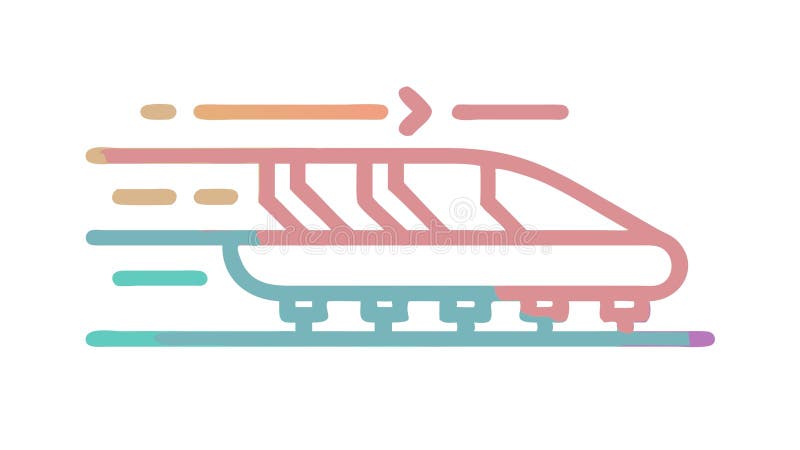 Futuristic High-speed Train, Symbolizing Advanced Transport, Vector ...