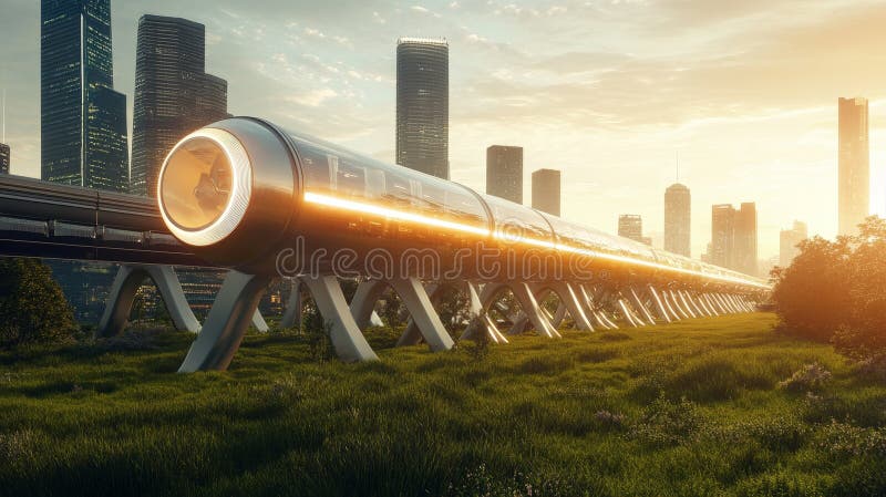 Futuristic High-Speed Transportation System Concept with Hyperloop ...