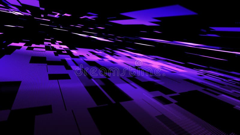 Futuristic High-tech Animation. Concept of Data Transmission in ...