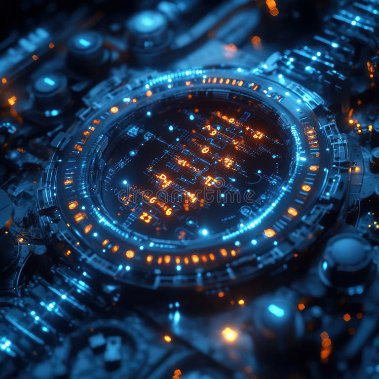 A Futuristic, High-tech Concept Image of a Glowing Device, Possibly a ...