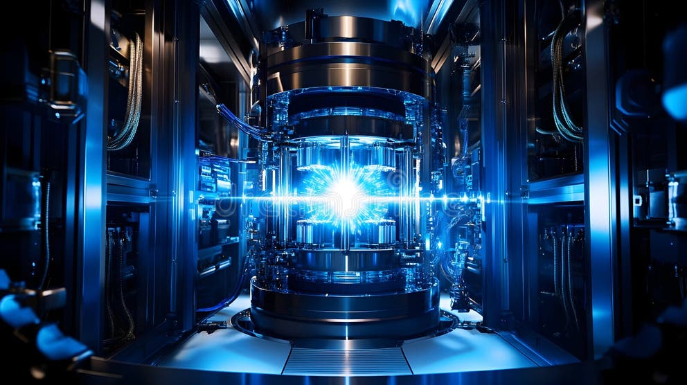 Futuristic High-tech Energy Core in Advanced Machinery Stock Image ...