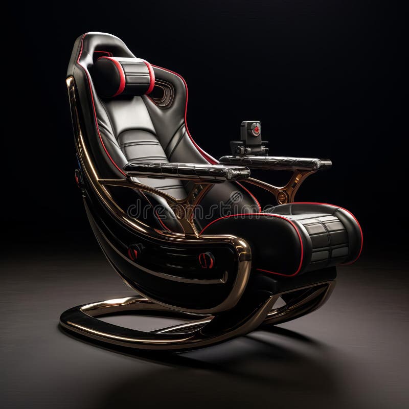 Futuristic High-tech Gaming Chair with Luxury Design Elements Stock ...