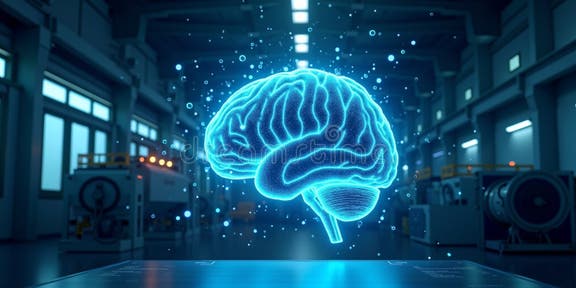 Neurotechnology: Advanced Brain Interface Concept Stock Illustration ...