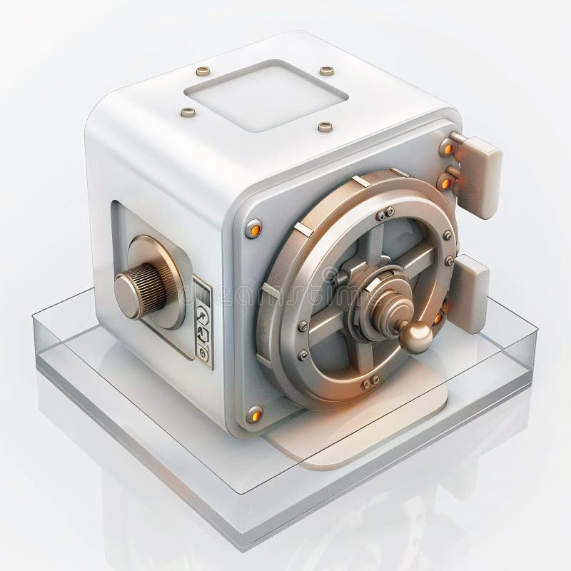 A Futuristic, High-tech Safe with a Sleek, Modern Design, Featuring a ...