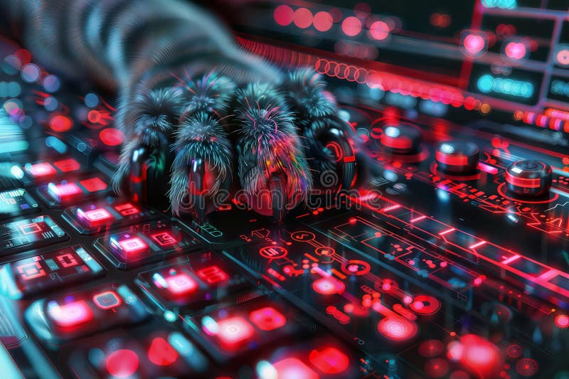 Tech spider logo template stock vector. Illustration of pictogram ...