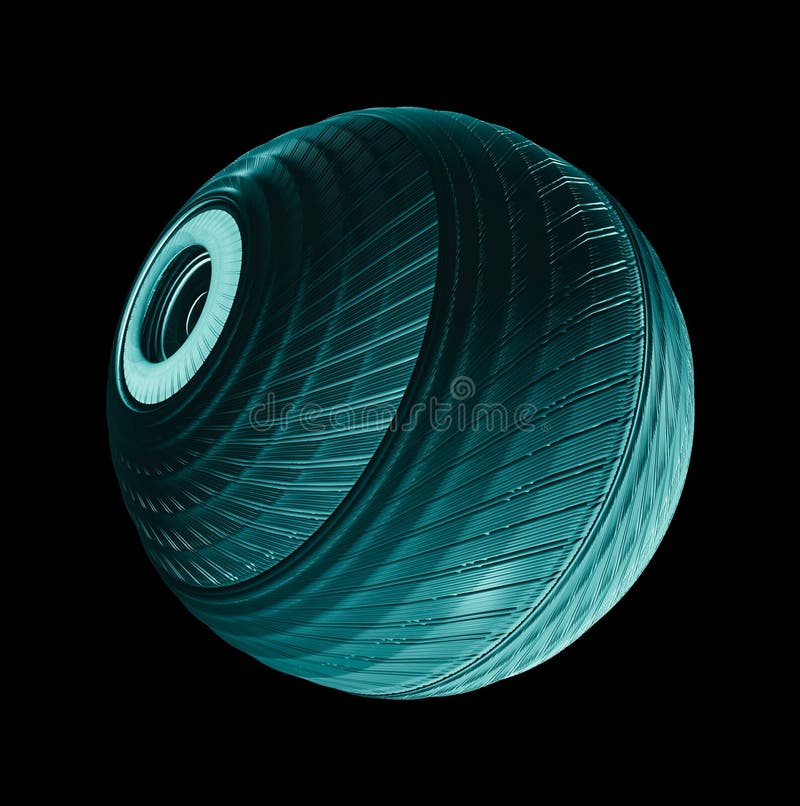 Hollow Sphere with a Coordinate Grid of Parallel and Meridian Stock ...