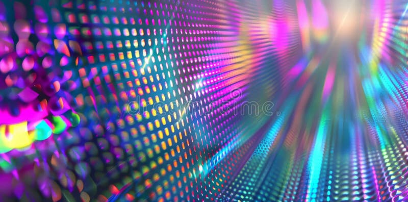 Futuristic Hologram Texture. Cutting-Edge Technology Concept Stock ...