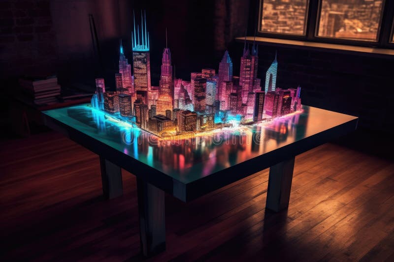 Holographic Table Stock Illustrations – 367 Holographic Table Stock ...