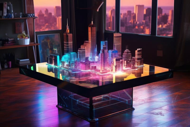 Holographic Table Stock Illustrations – 367 Holographic Table Stock ...
