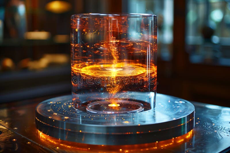 Futuristic Holographic Cocktail Presentation. Stock Photo - Image of ...