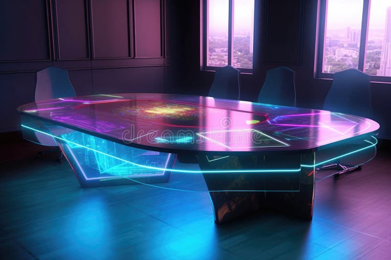 Holographic Table Stock Illustrations – 367 Holographic Table Stock ...