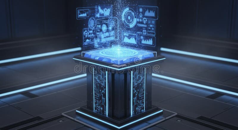 Pedestal Display System Stock Illustrations – 284 Pedestal Display ...