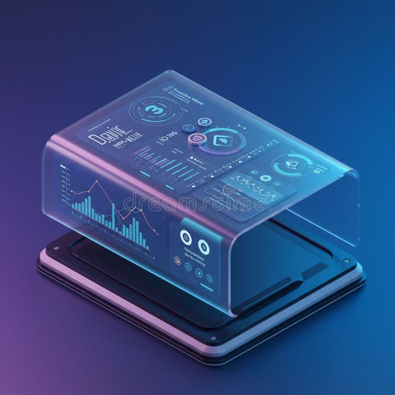 Futuristic Holographic Display Device Features a Transparent, Curved ...