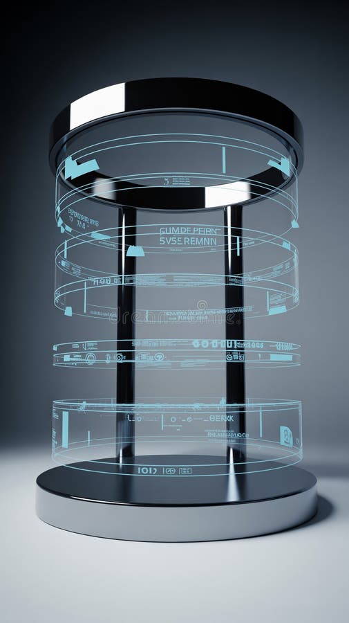 Futuristic Holographic Display of Information Layers with a Modern ...