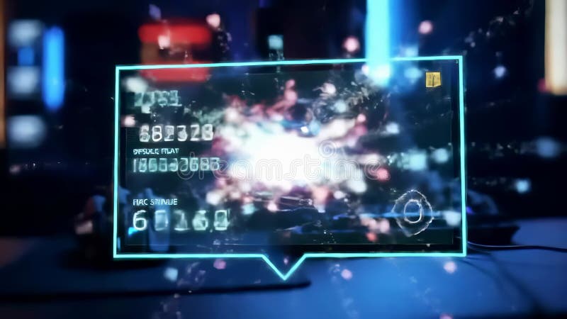 AI Futuristic Holographic Display UI Stock Footage - Video of concept ...