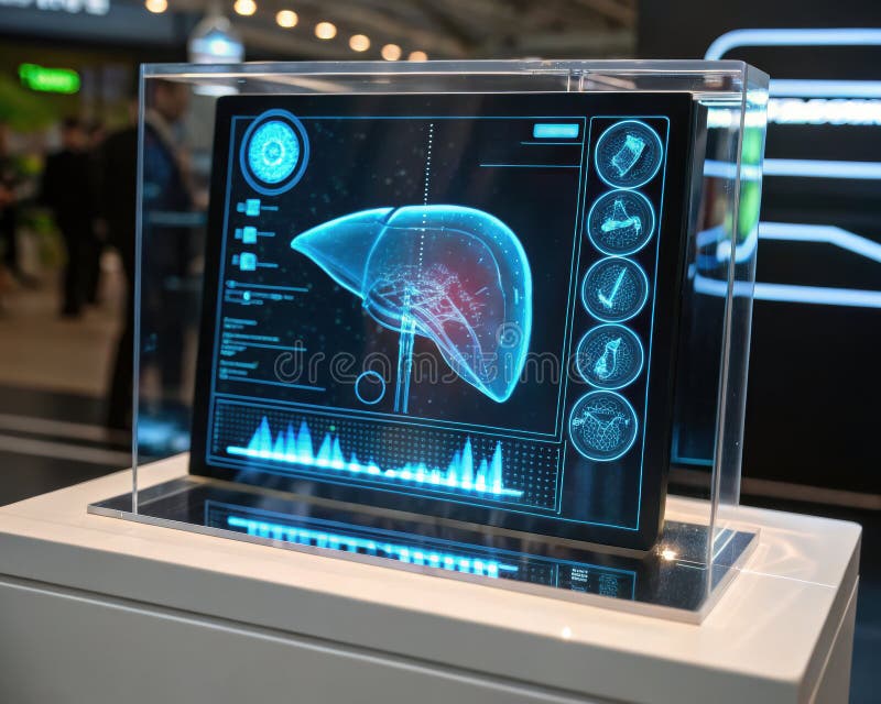 Futuristic Holographic Display of Liver Scan Showcases Advanced Medical ...