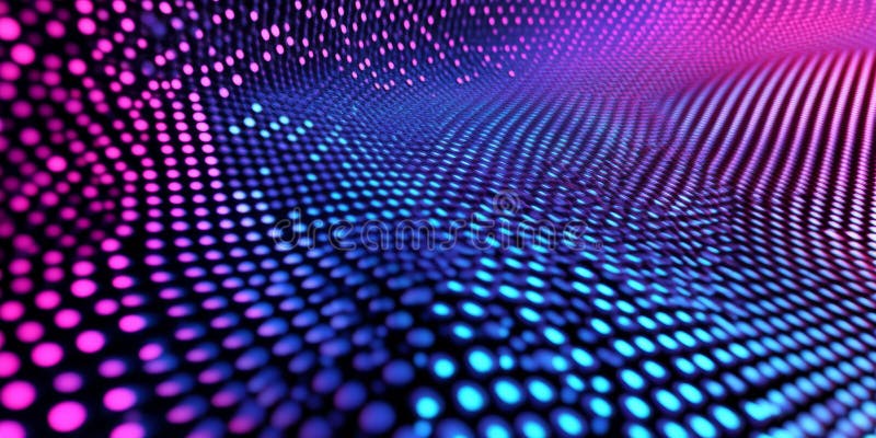Futuristic Holographic Grid in Electric Blue and Magenta, with Glowing ...