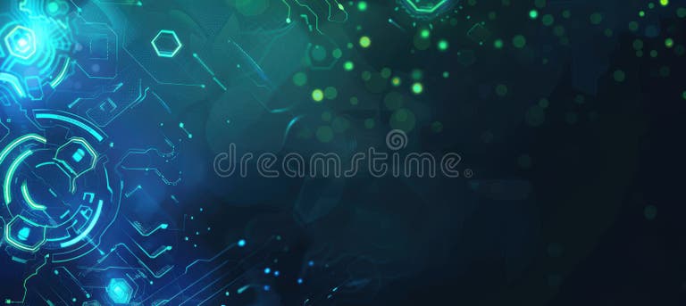 Futuristic Holographic Interface Design for Tech Banners and ...